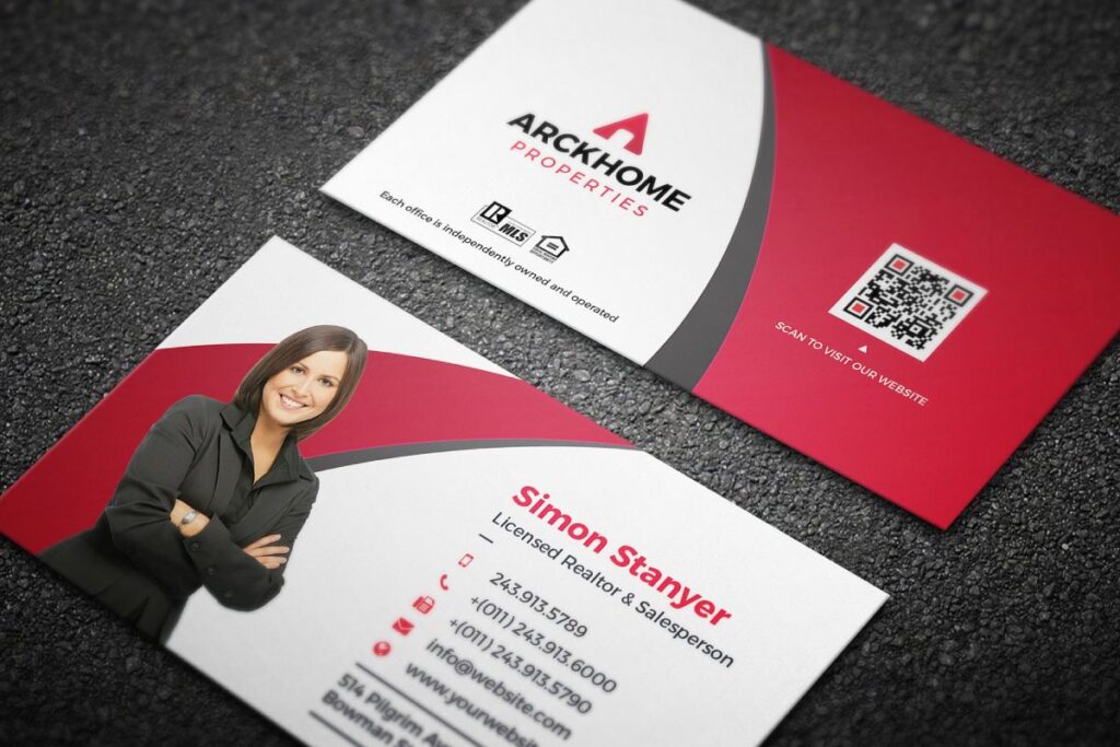 Tarjeta de presentación par agente inmobiliario Lima, Perú » Tarjetas ...